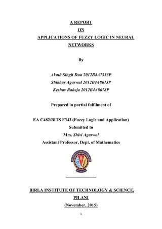 Fuzzy Logic Final Report | PDF