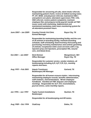 mikki resume | DOC