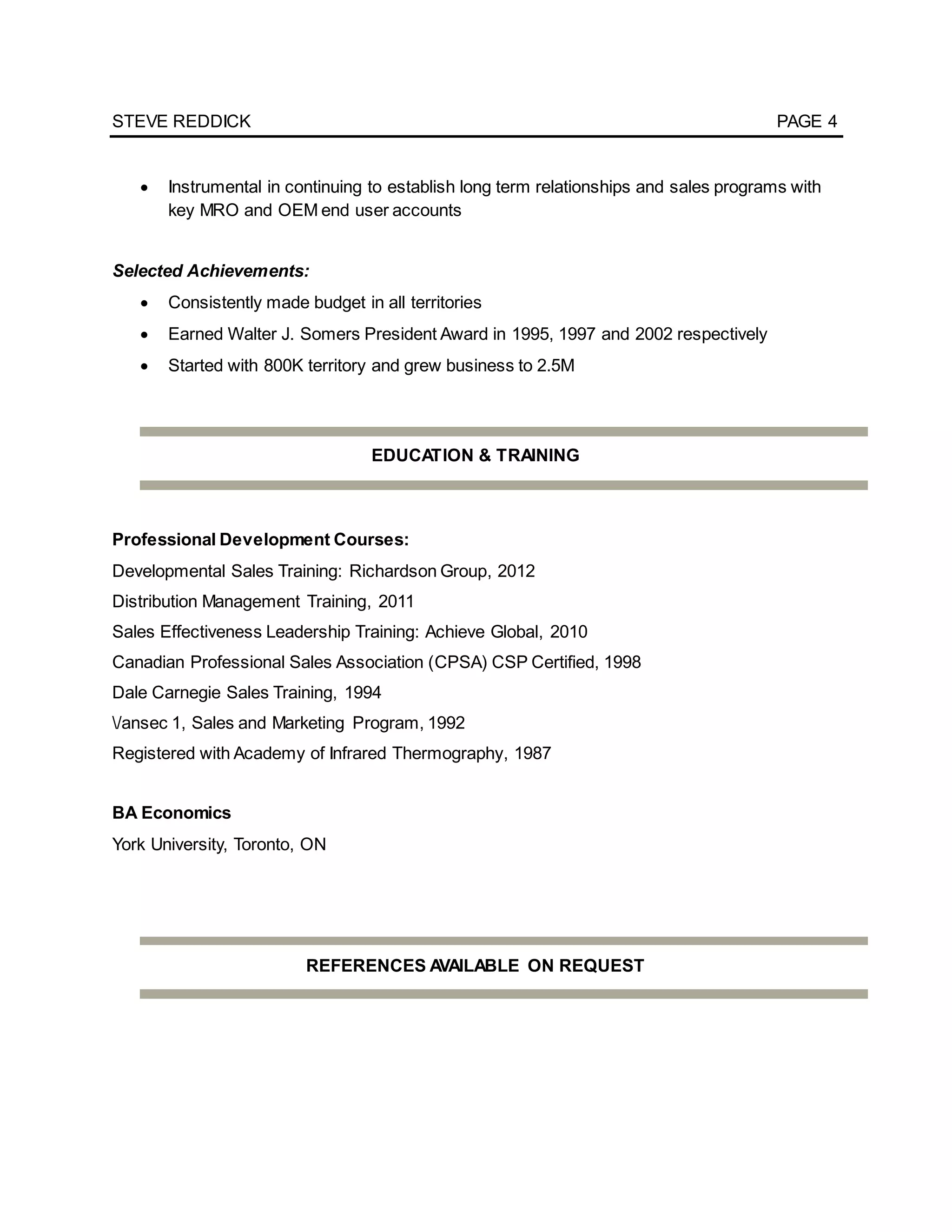 Steve Reddick resume FY 16 [1] | DOCX