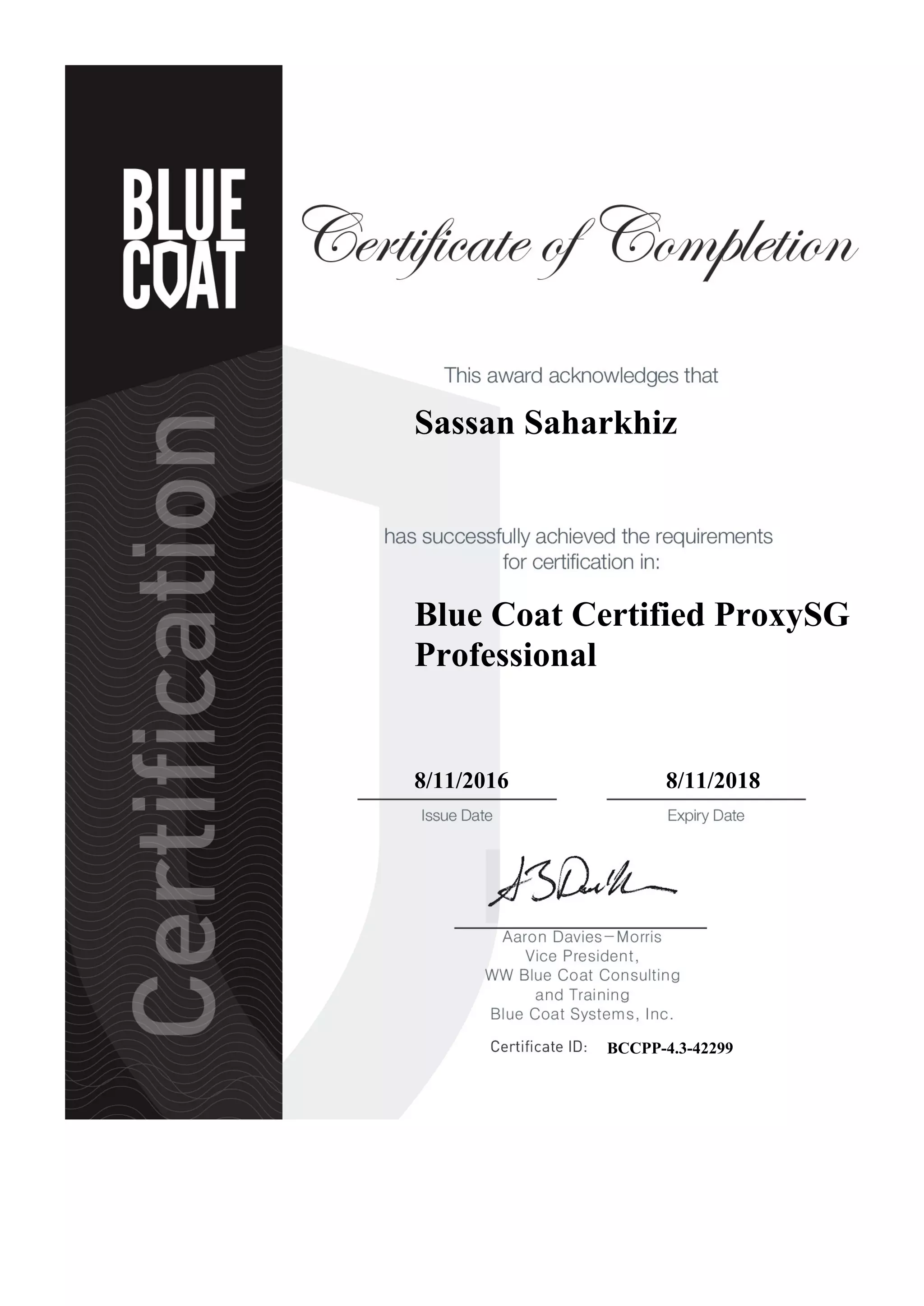 Blue Coat Certificate ProxySG Professional | PDF