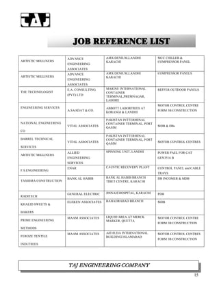 Taj Engineering Profile | PDF | Construction Industry | Industries