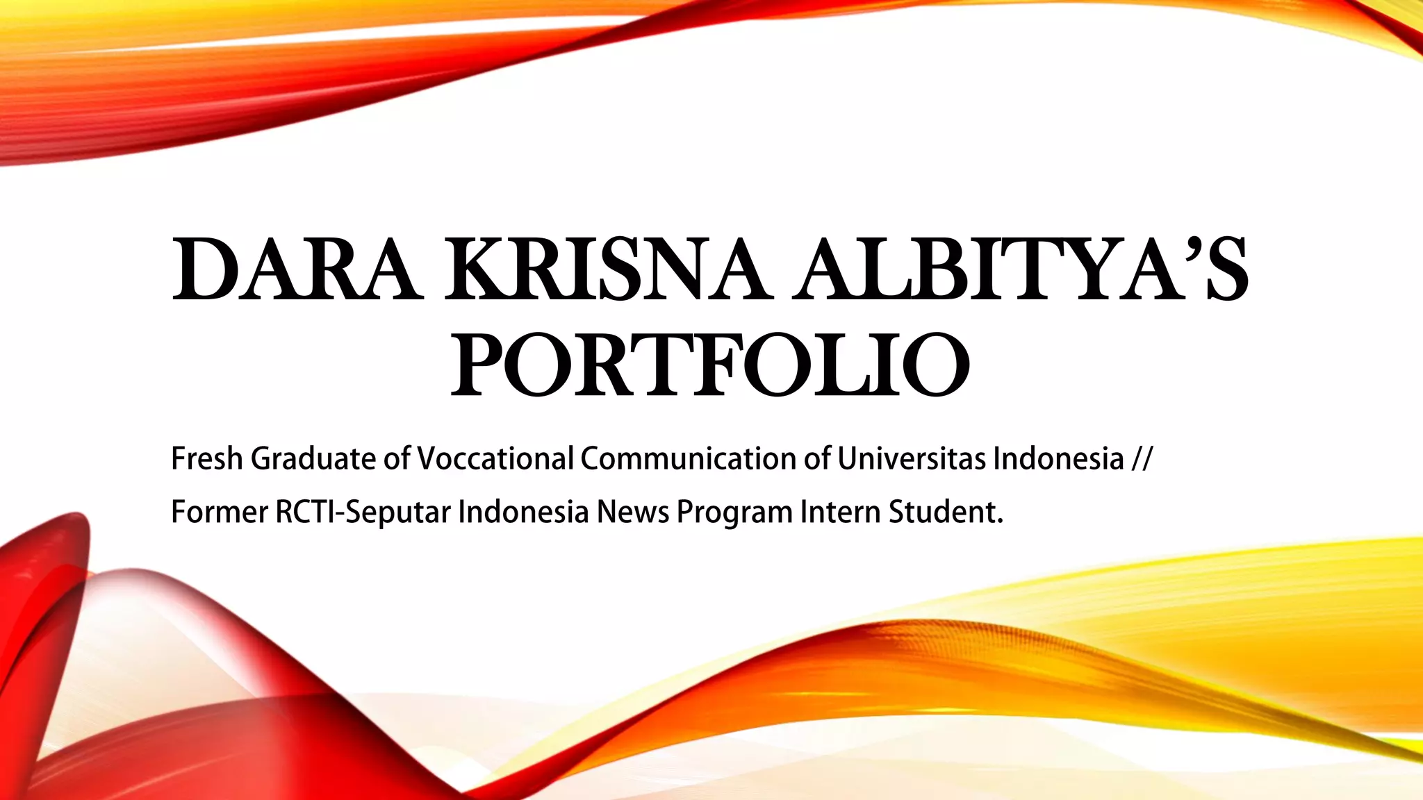 Dara K Albitya's-Portfolio | PDF