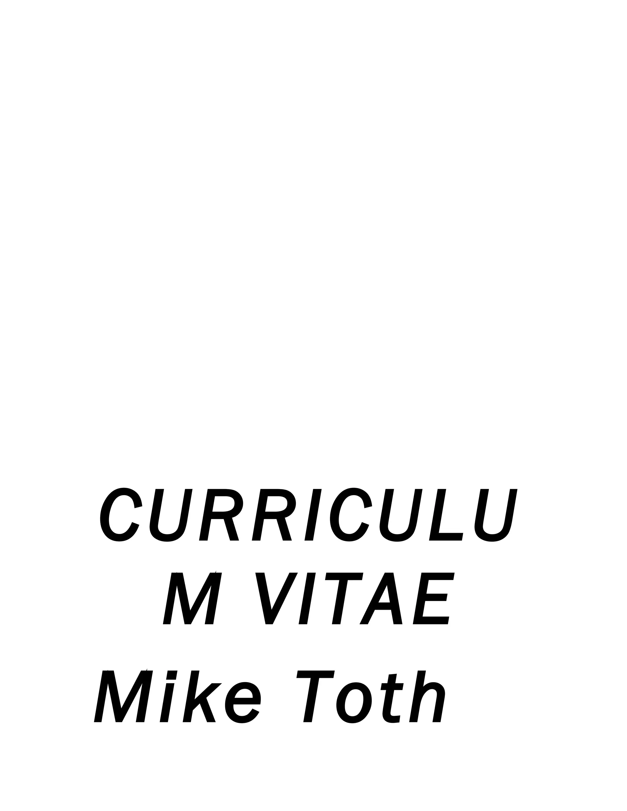 CURRICULUM Mike | DOC