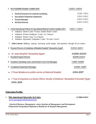 Dr. Walaa Beiry CV. | DOCX