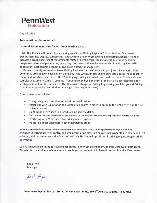 PennWest Recomm | PDF