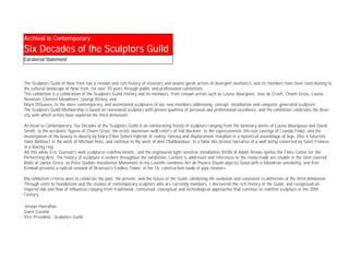 Sculptors Guild - Archival to Contemporary - catalogue | PDF