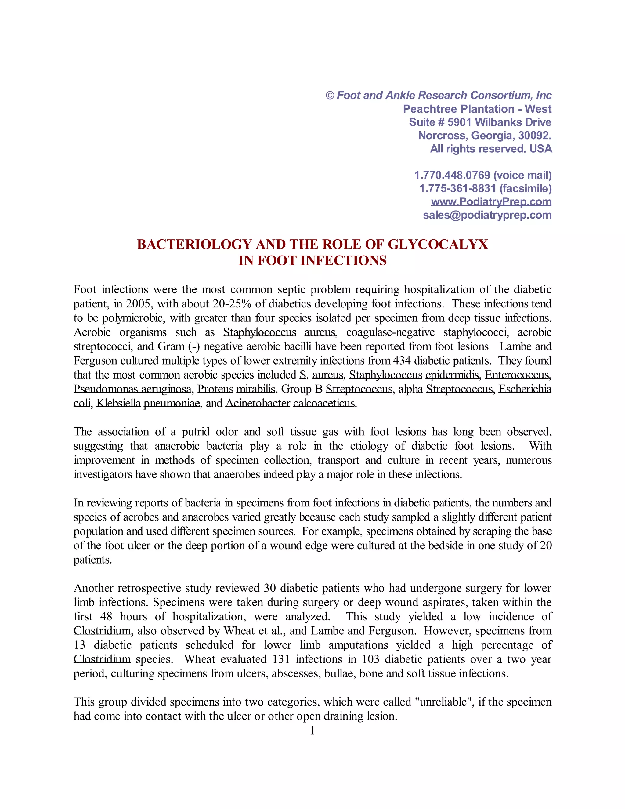 BACTERIOLOGY GLYCOCALYX Sample | PDF