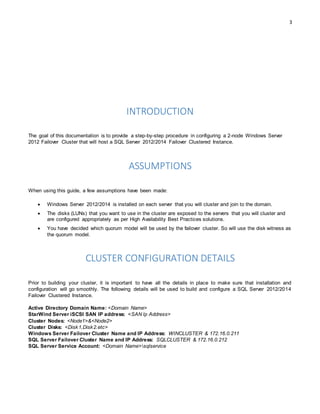 FailOver Clustring | DOCX