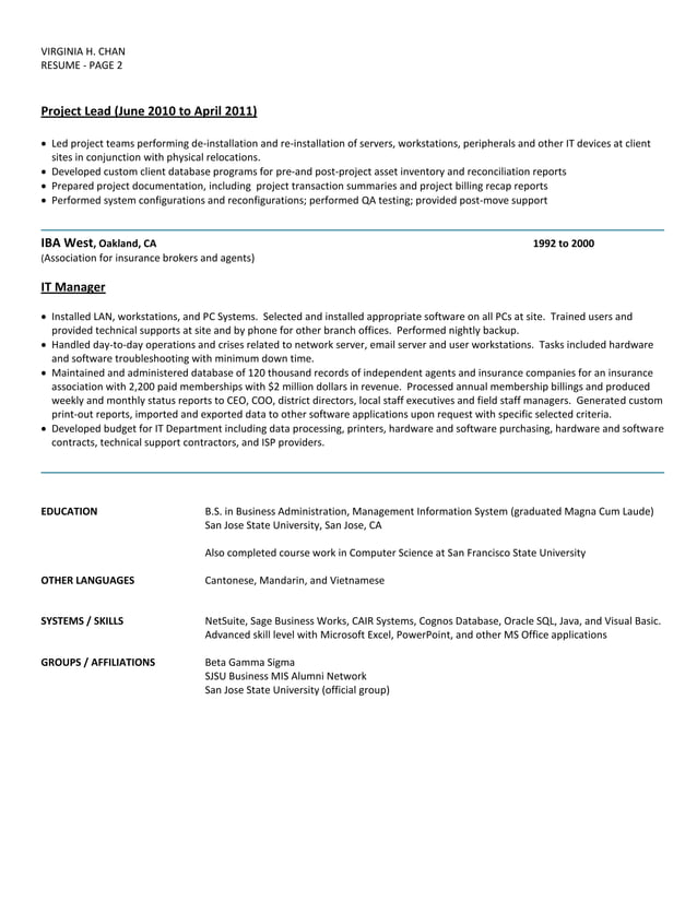 RESUME-VC | PDF