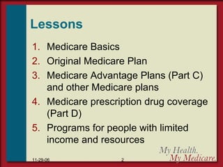 Medicare Parts A thru D | PPT
