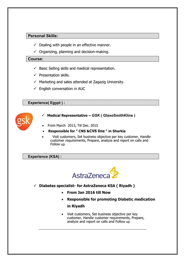 Ahmed Aref CV ( 2016 ) | PDF | Healthcare Industry | Industries