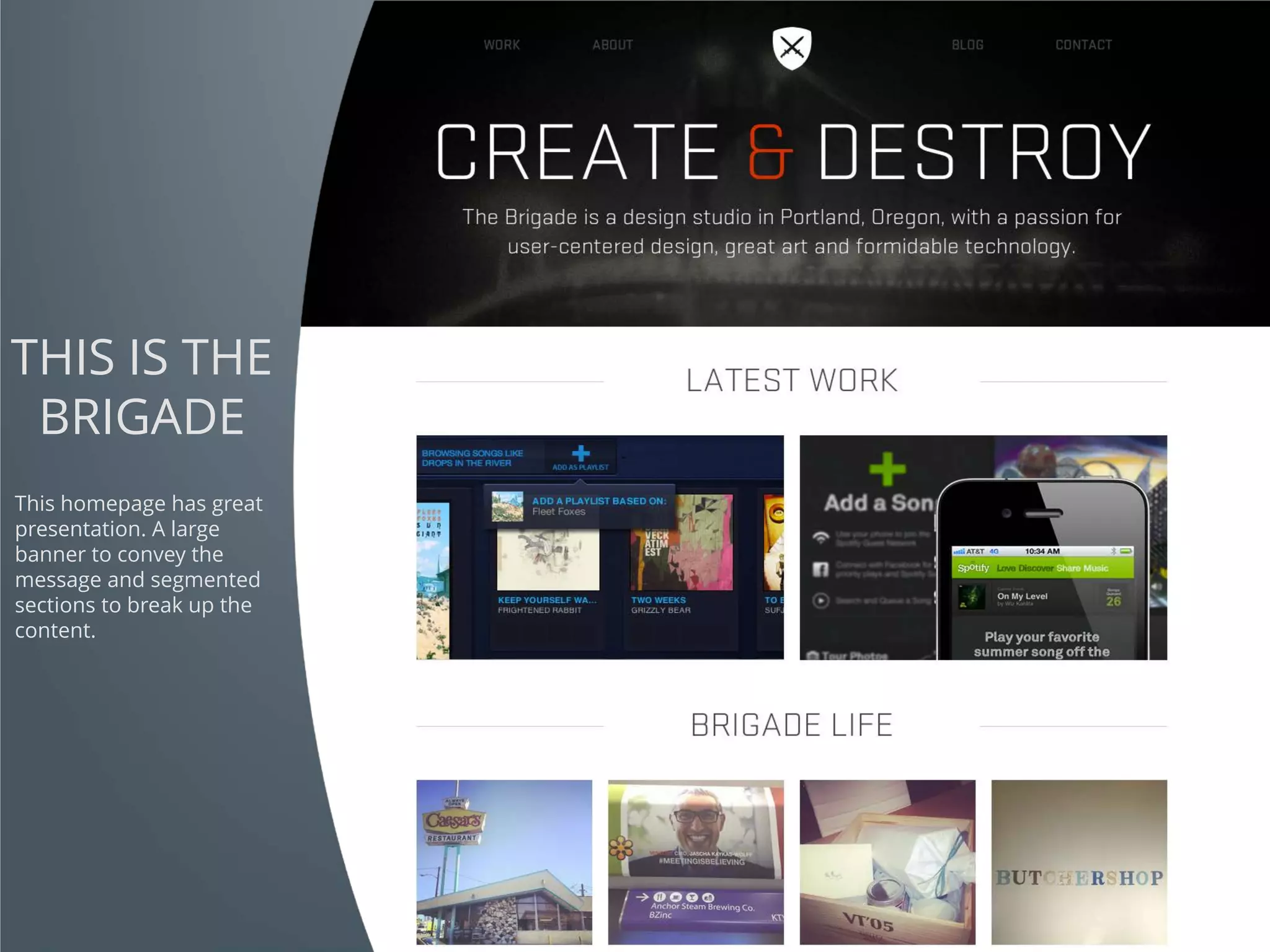 54 Brilliant Homepage Designs | PPT