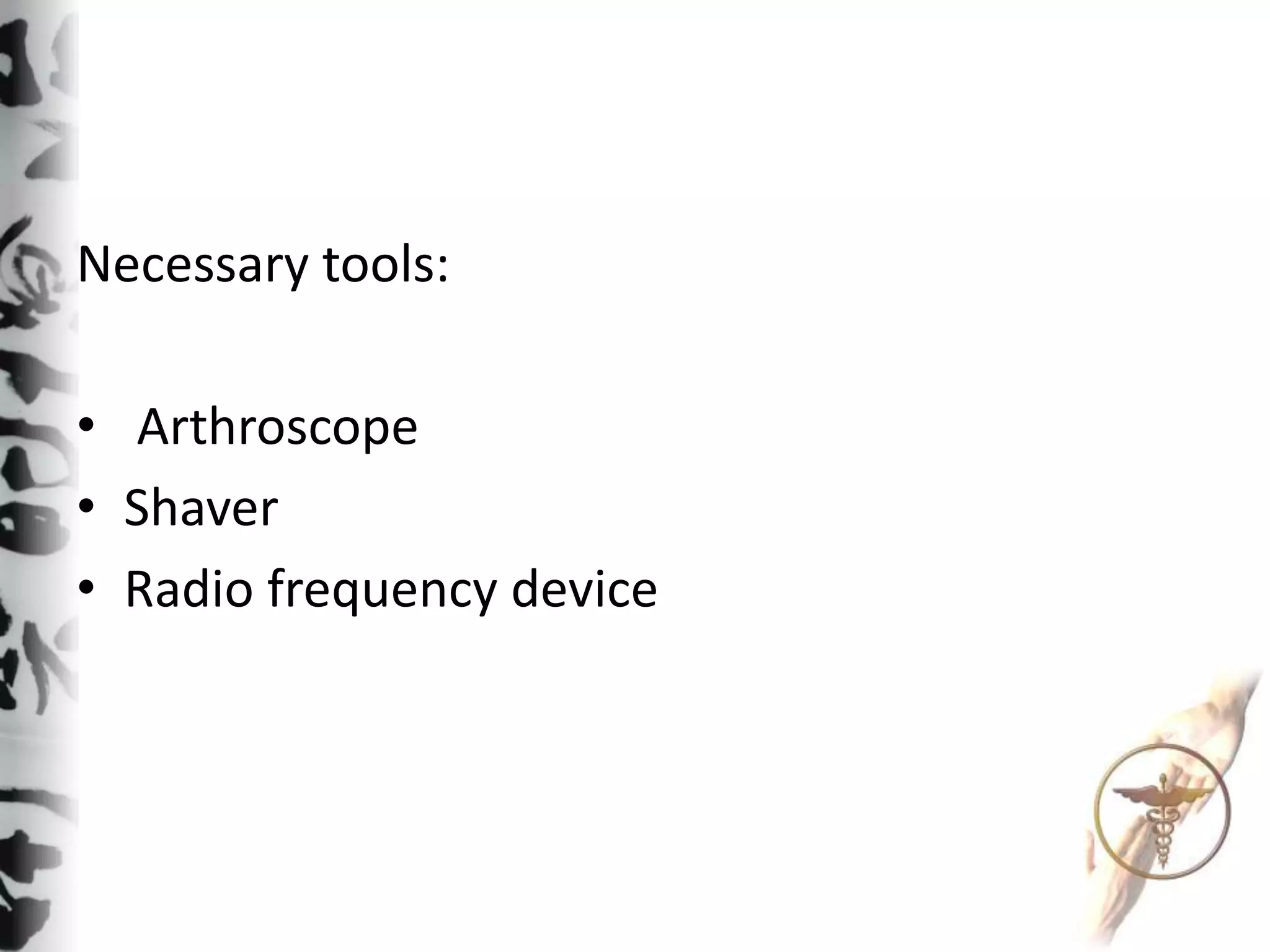 Technique of bursectomy | PPTX