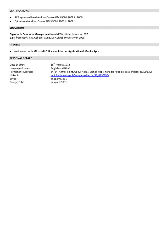 Updated CV_Anupam Sharma | PDF