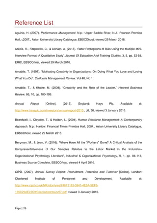 HRM Placement Project | PDF