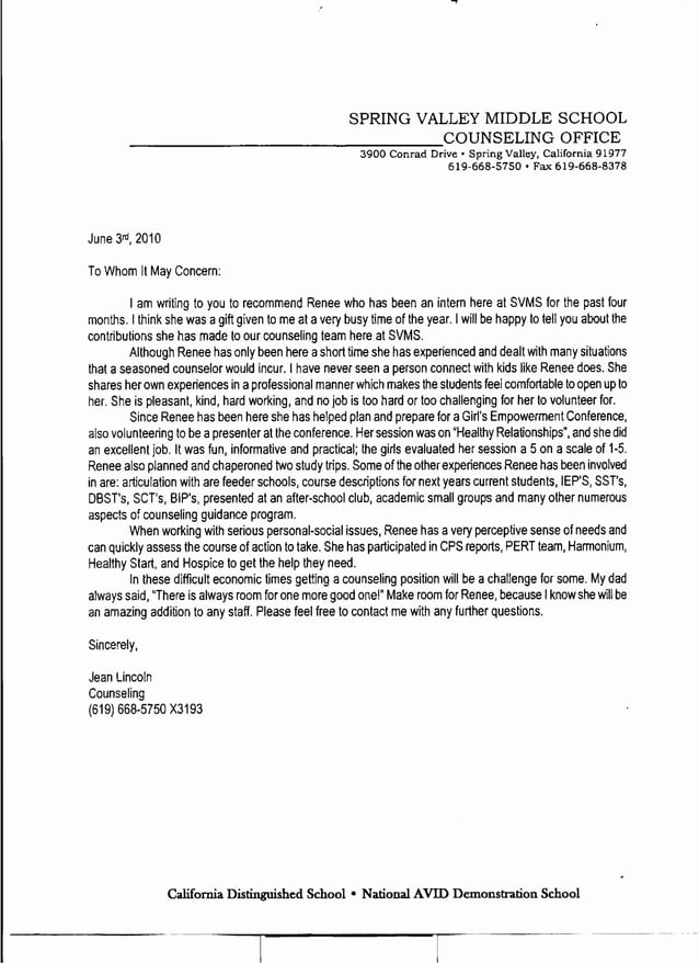 Current letters of rec | PDF