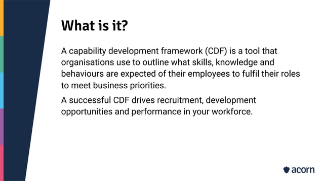 What's a Capability Development Framework? | PDF