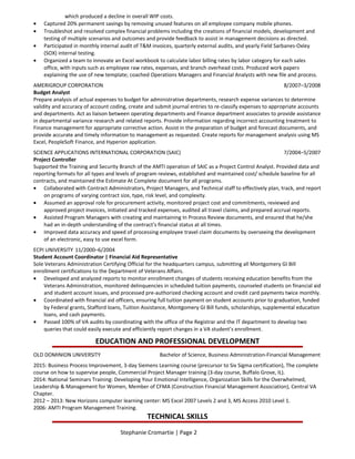 Stephanie Cromartie Resume 2017 | PDF