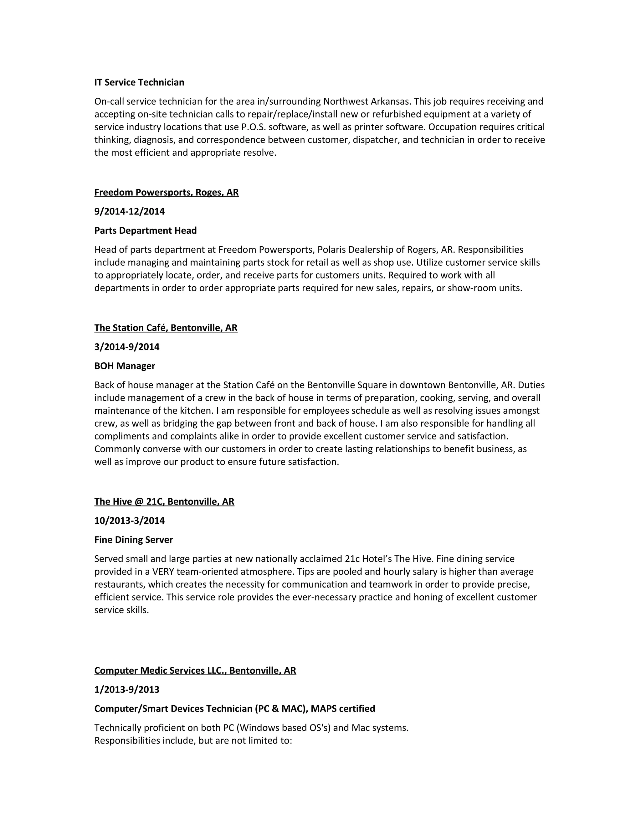 Alex Johnston Resume (JAN 2017) + MAPS info + Current Address | RTF