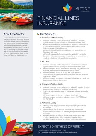 FINANCIAL LINES INSURANCE | PDF