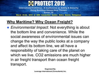 PROTECT_2015_Maritime Threats to Supply Chain | PPT