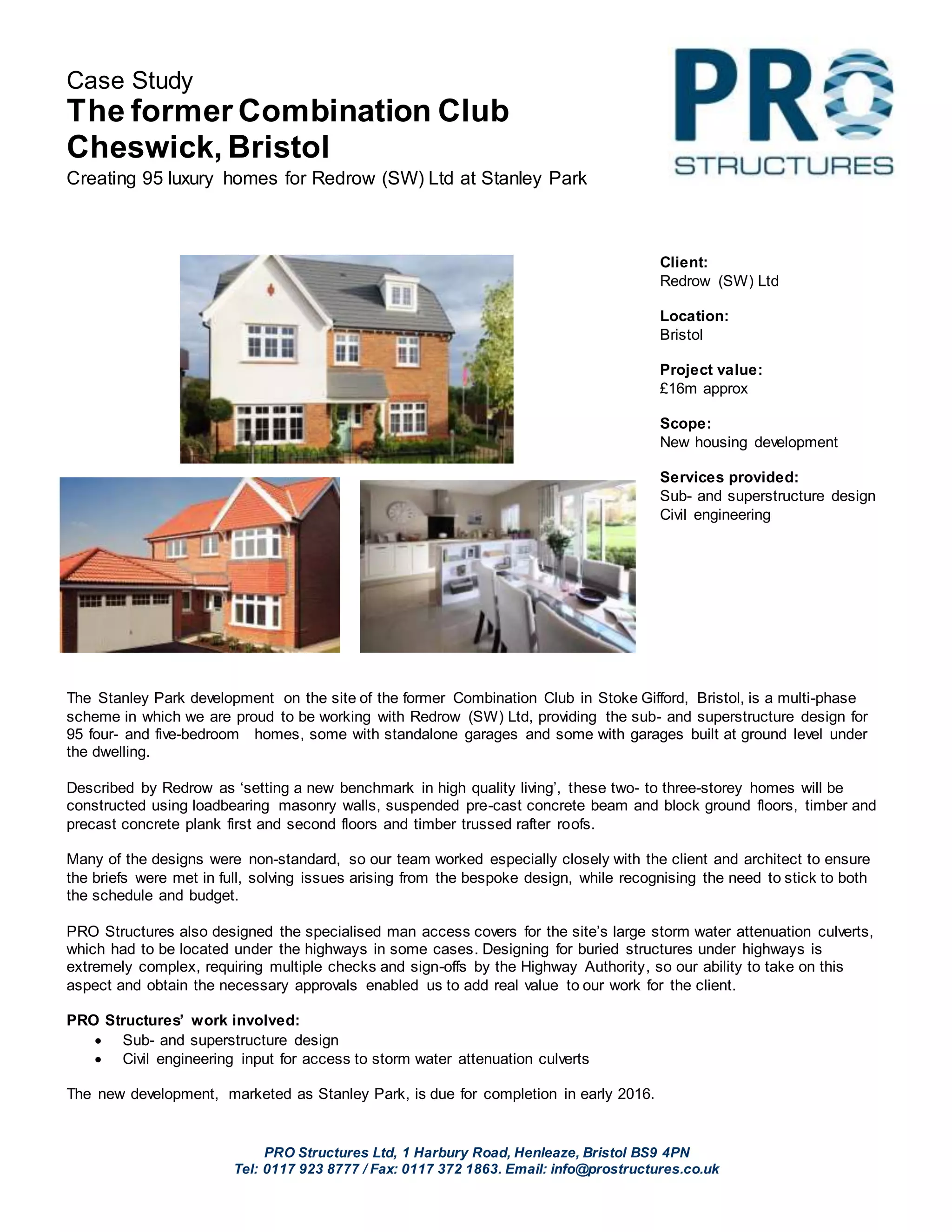 Combination Club_Redrow_Oct 15 | DOCX | Civil Engineering Industry | Industries