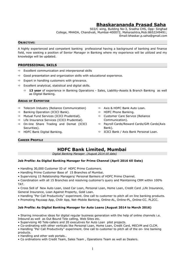 Resume BM | PDF