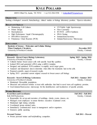 Kyle Pollard Resume | PDF