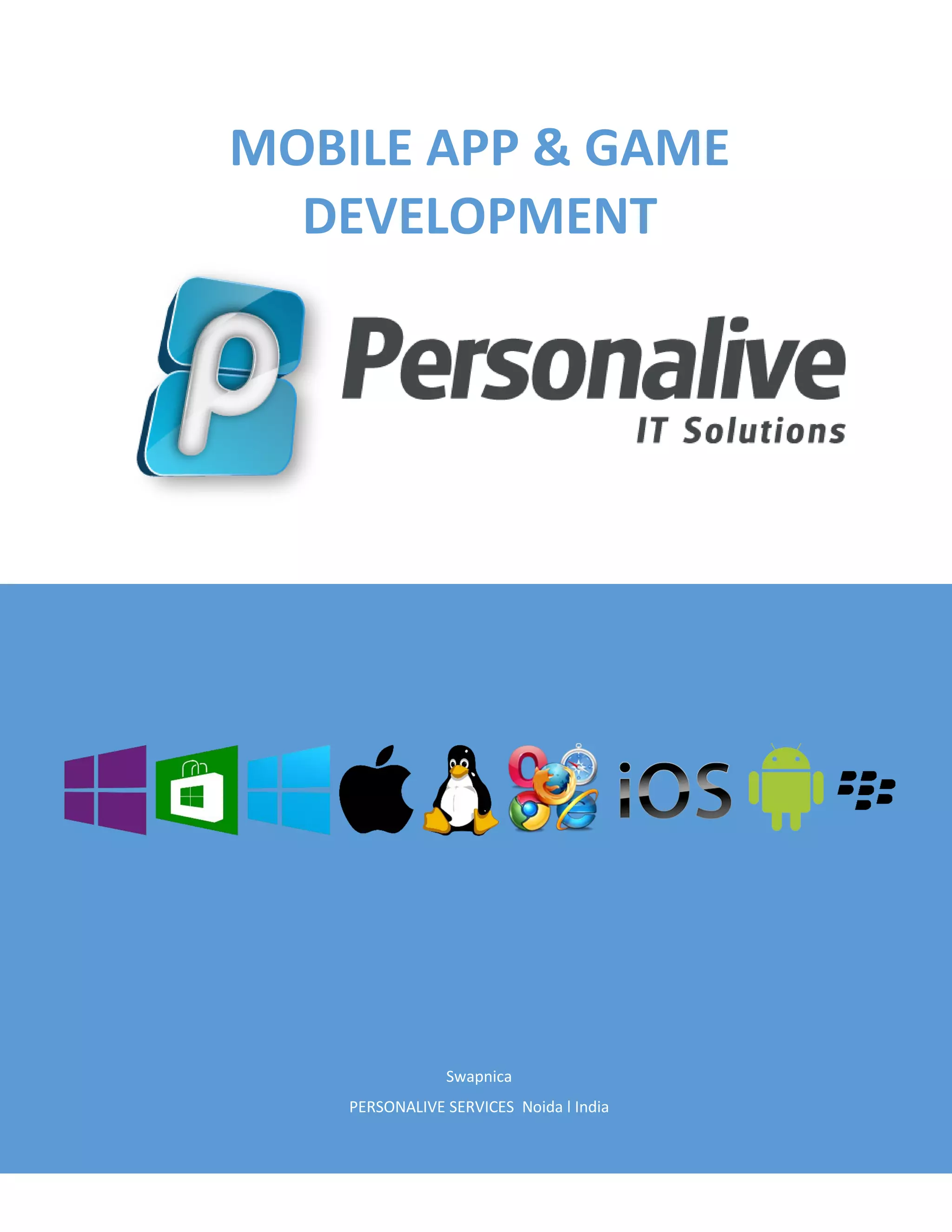Mobile App-game Profile- personalive | PDF