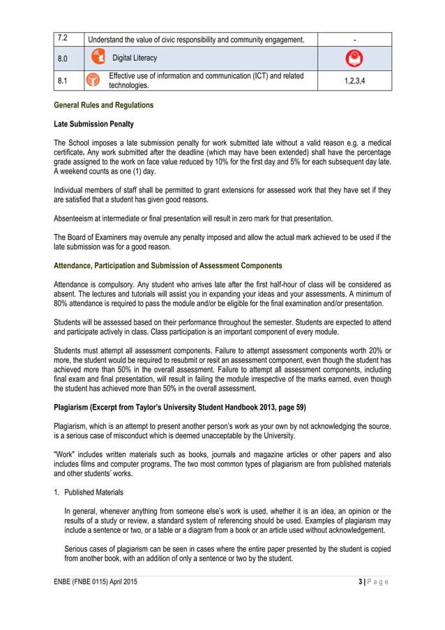 ENBE module outline | PDF