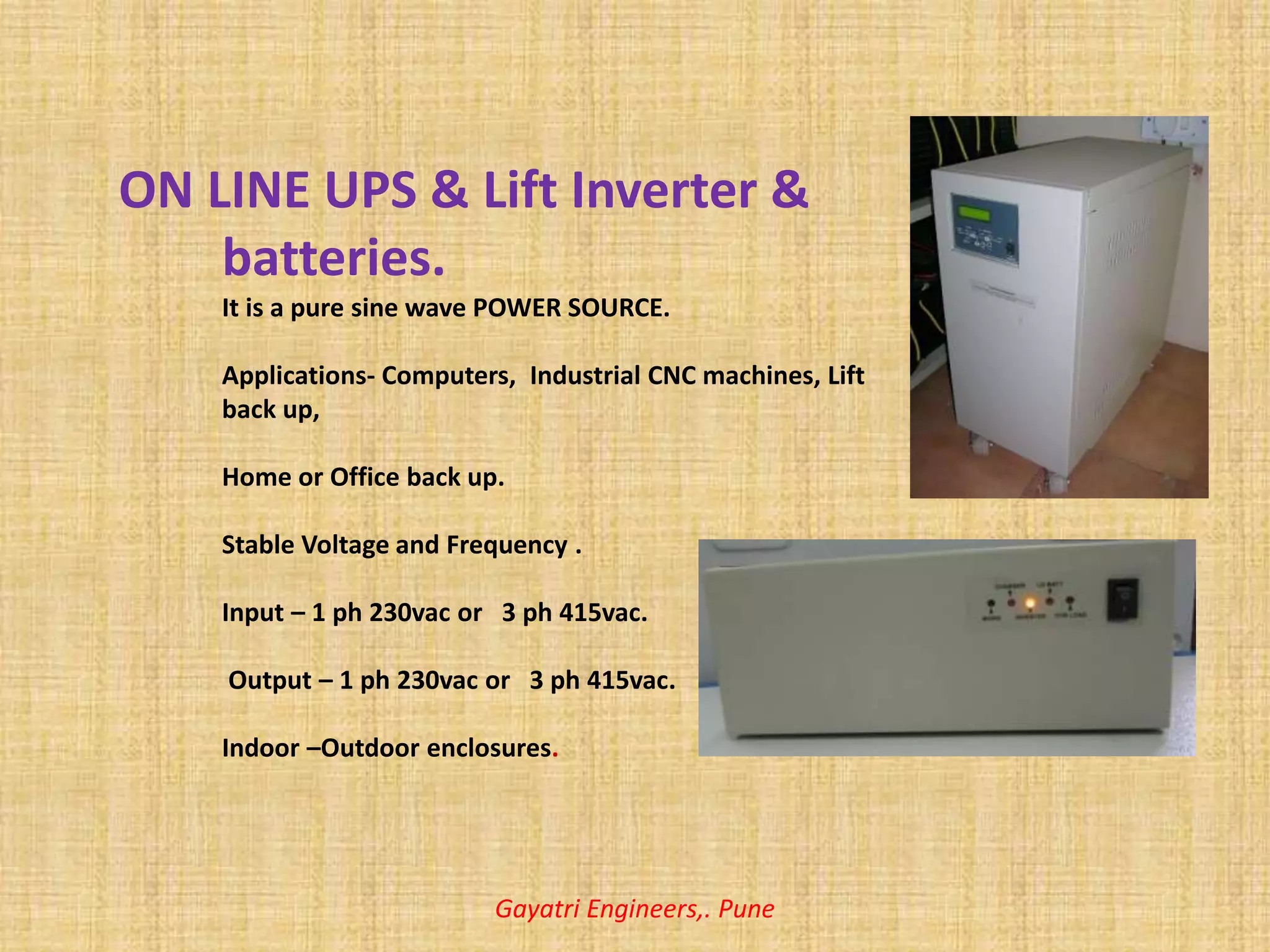 Gayatri Engineers presentation | PPTX