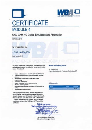 CAD-CAM-NC-CHAIN, SIMULATION AND AUTOMATION | PDF