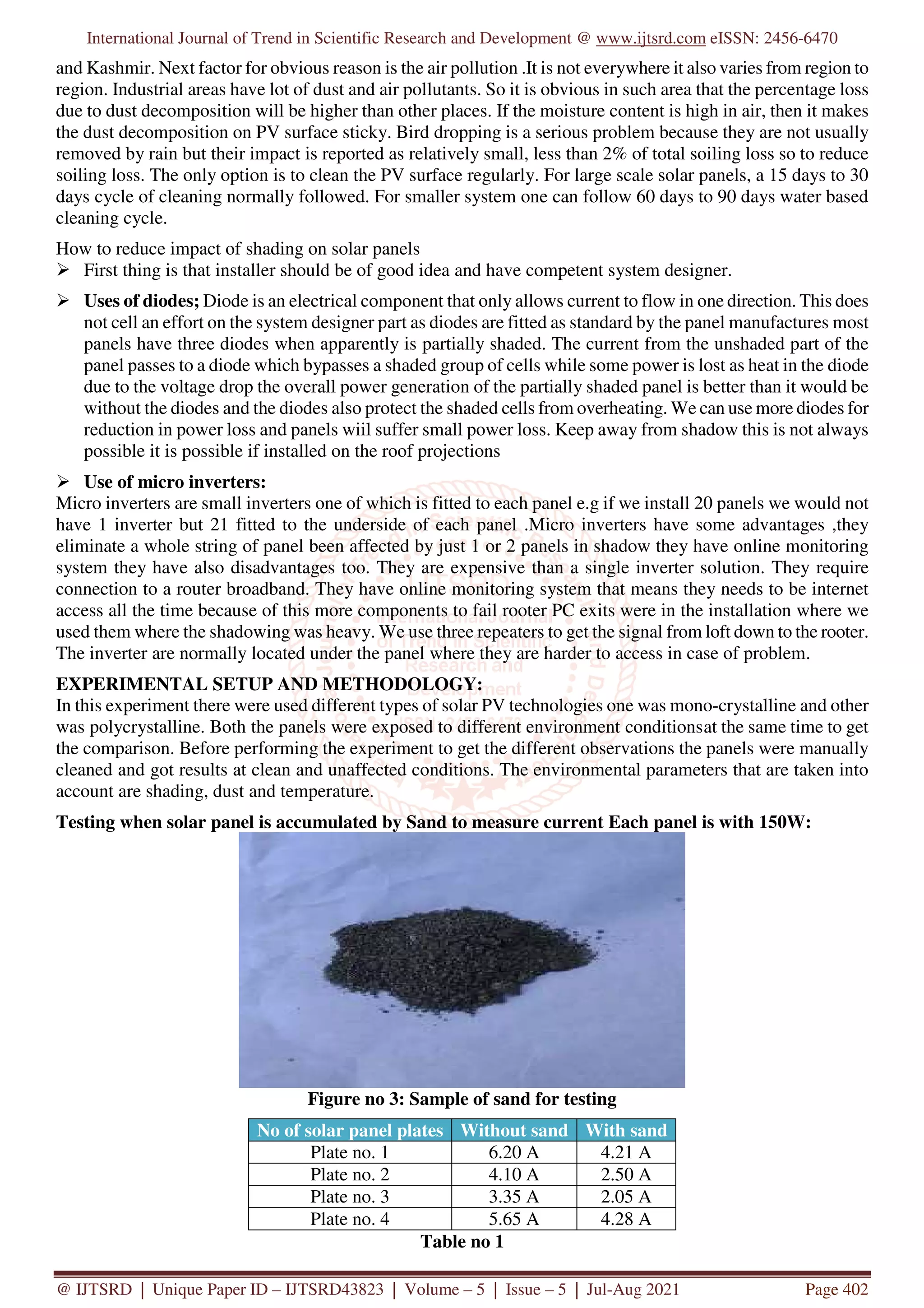 Impact of Shading, Soiling and Temperature on Solar Photovoltaic System | PDF