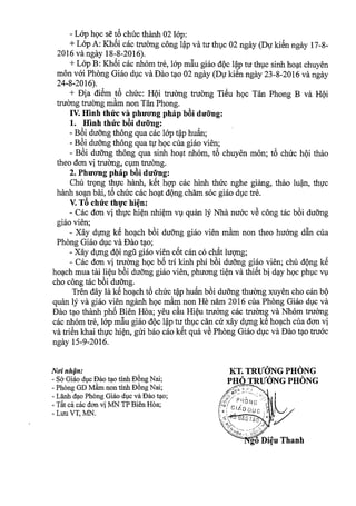 54-kh Tap huan MN 2016 | PDF