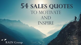 54 Sales Quotes to Motivate and Inspire | PDF