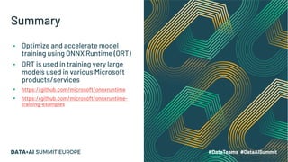 Accelerated Training of Transformer Models | PPT