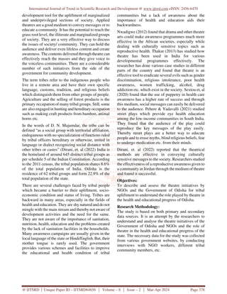 The Role of Media in Tribal Health and Educational Progress of Odisha | PDF