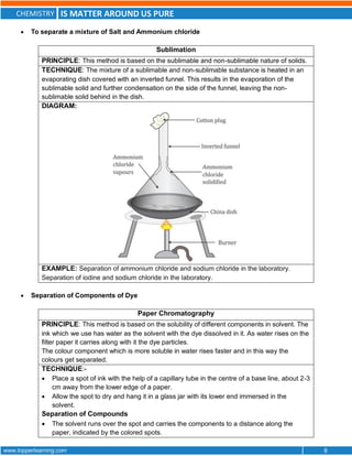 is matter around us pure? (class- 9th) | PDF