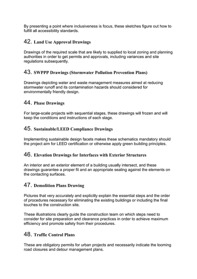 54 Types of Construction Drawings: A Useful Guide | PDF