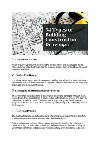 54 Types of Construction Drawings: A Useful Guide | PDF