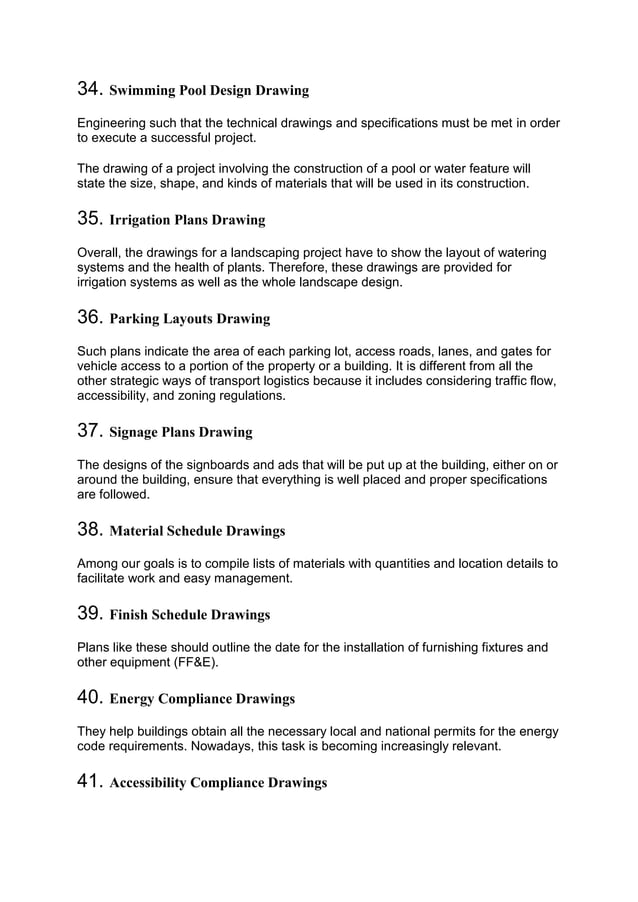 54 Types of Construction Drawings: A Useful Guide | PDF