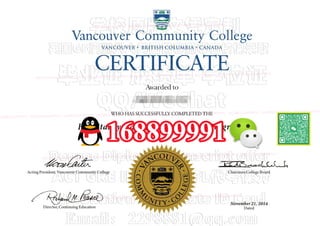 Vancouver Community College degree offer diploma Transcript | PPT