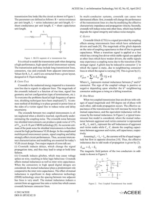 Modelling of Crosstalk and Delay for Distributed RLCG On-Chip Interconnects For Ramp Input | PDF ...