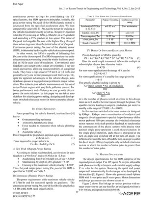 Design of Switched Reluctance Motor for Three Wheeler Electric Vehicle ...