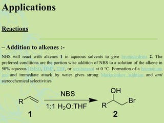 N-BROMOSUCCINAMIDE FOR M.PHARM, MSC | PPTX