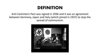 REVISION IGCSE CAMBRIDGE HISTORY: ANTI-COMINTERN PACT | PPT