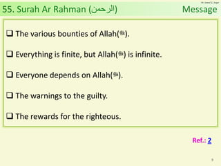 Al Quran (Chapter 55): Surah Ar Rahman [The Beneficent] | PDF