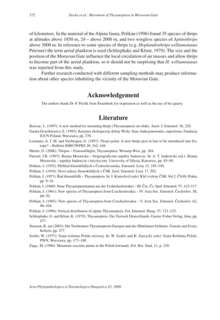 Introduction to the Probable Movement of Thysanoptera through the ...