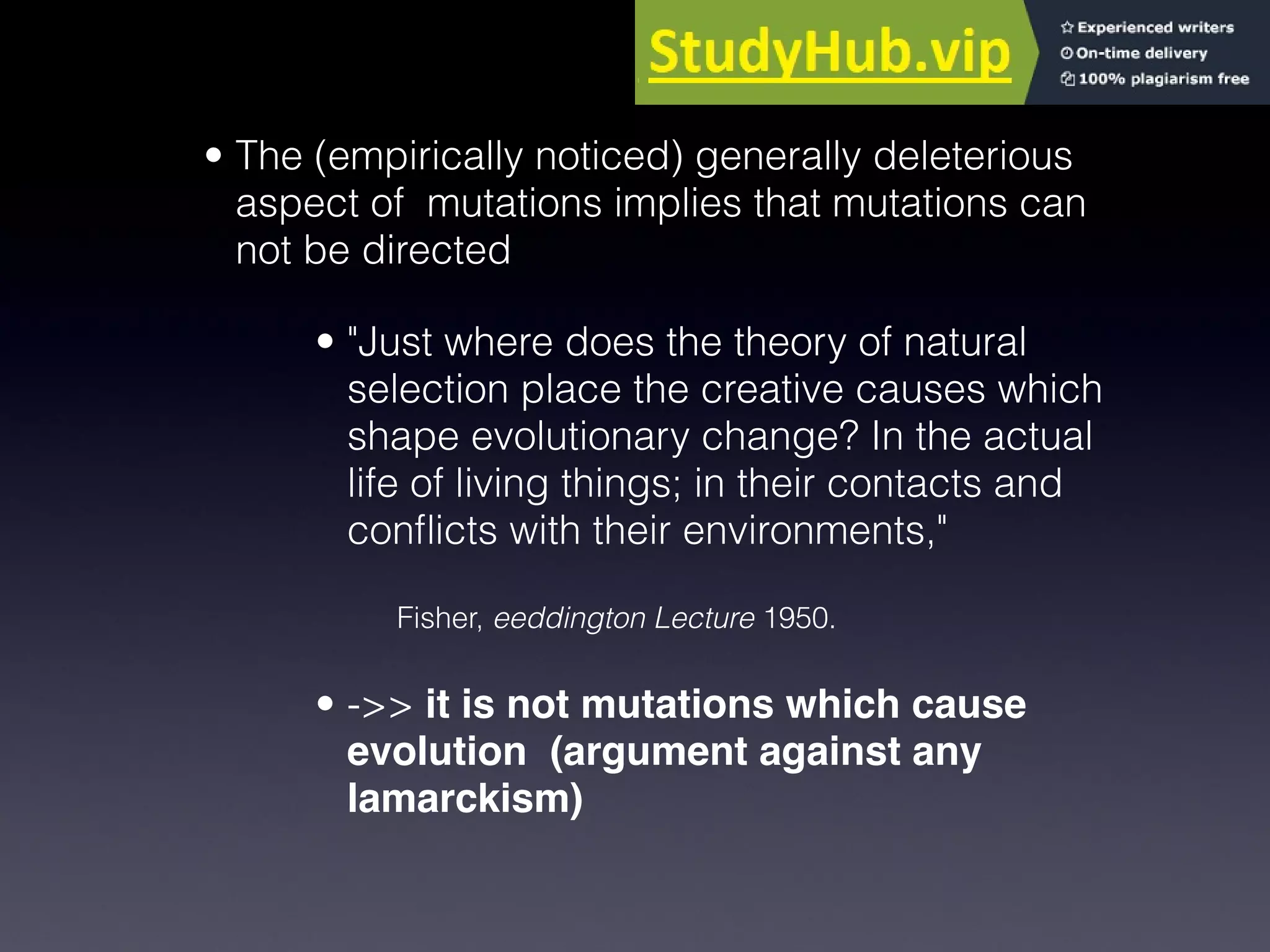 55. The Modern Synthesis And Its Competing Views Of The Explanatory ...