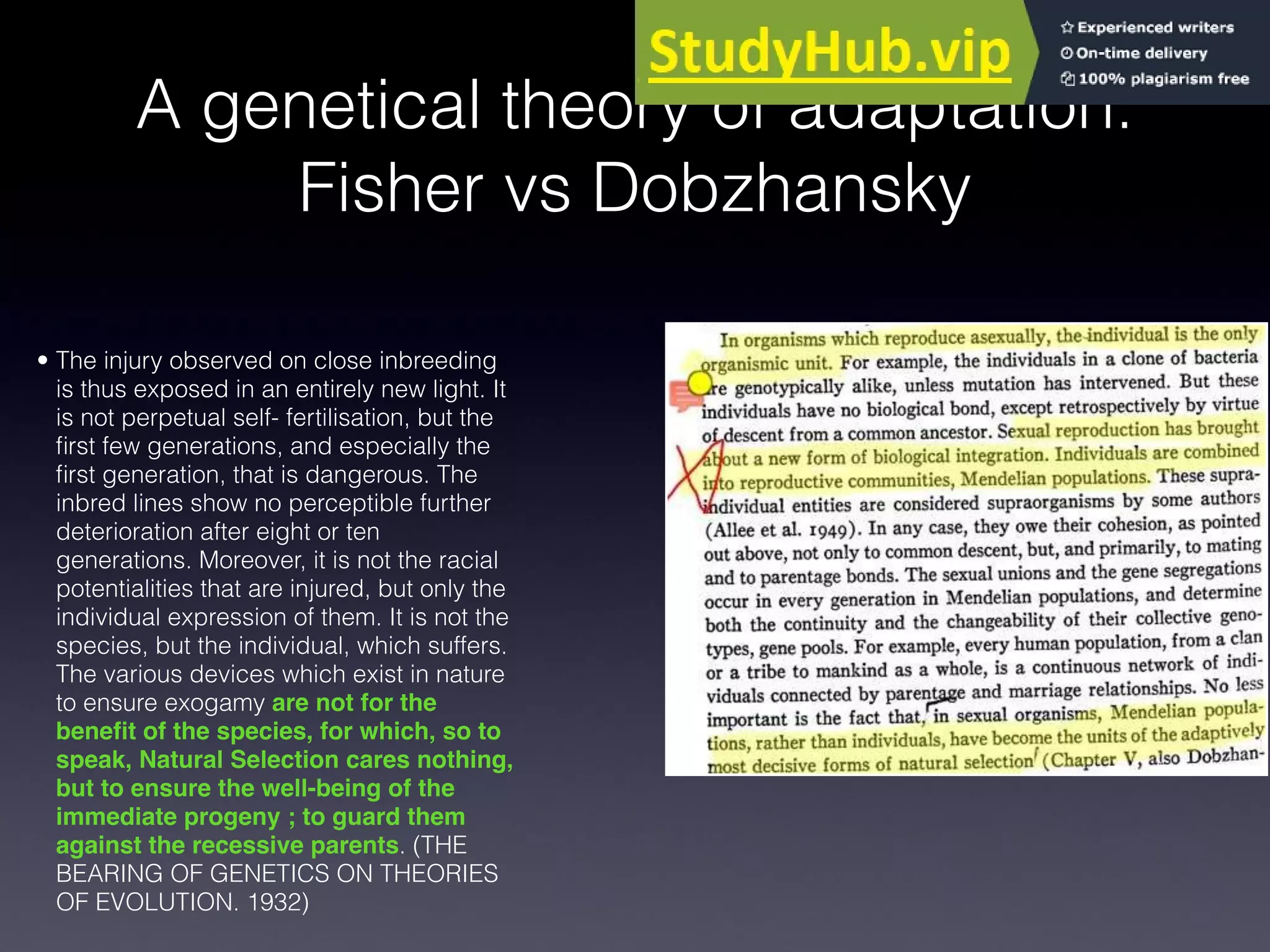 55. The Modern Synthesis And Its Competing Views Of The Explanatory ...